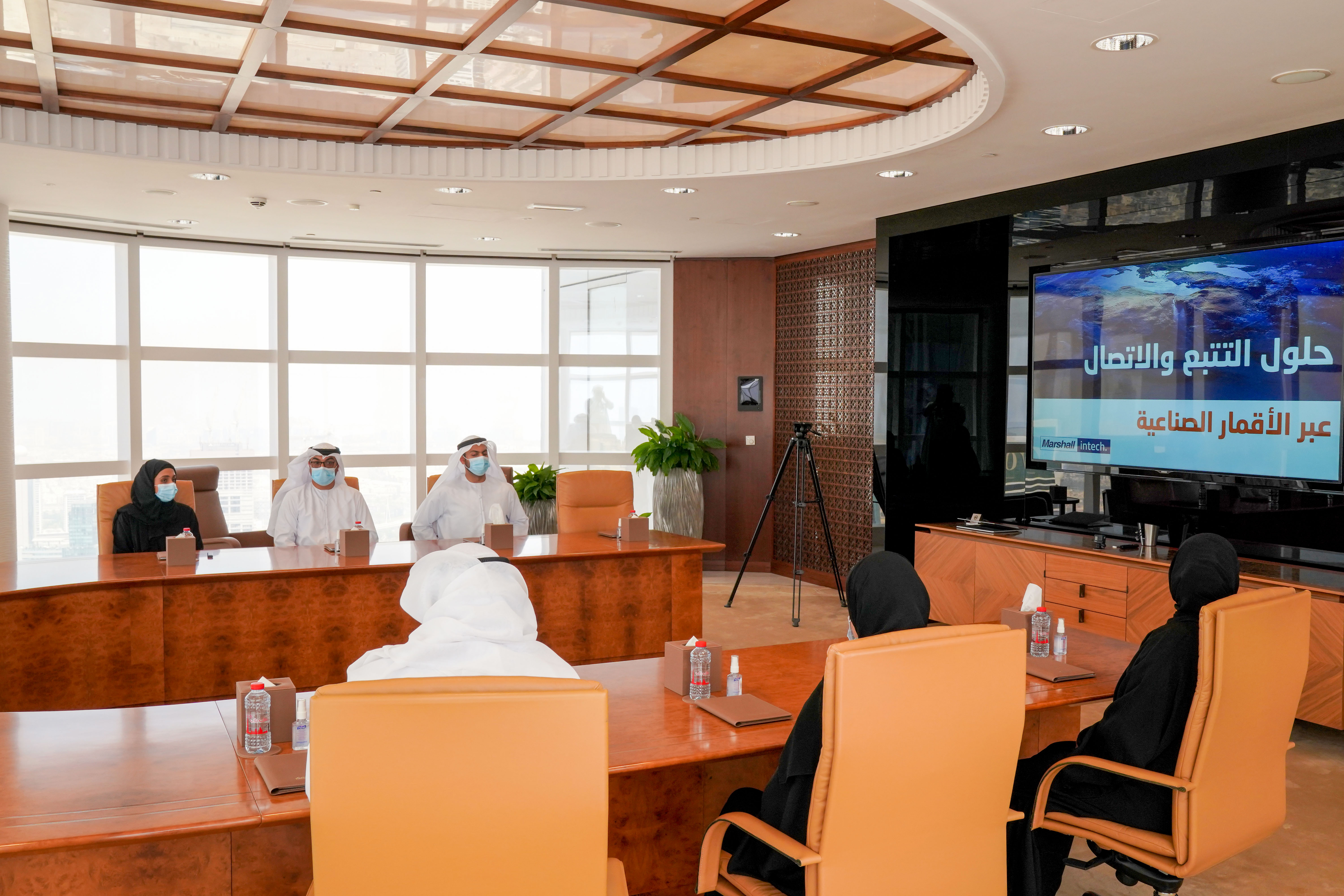 Mohammed bin Rashid receives Marshal Intech team