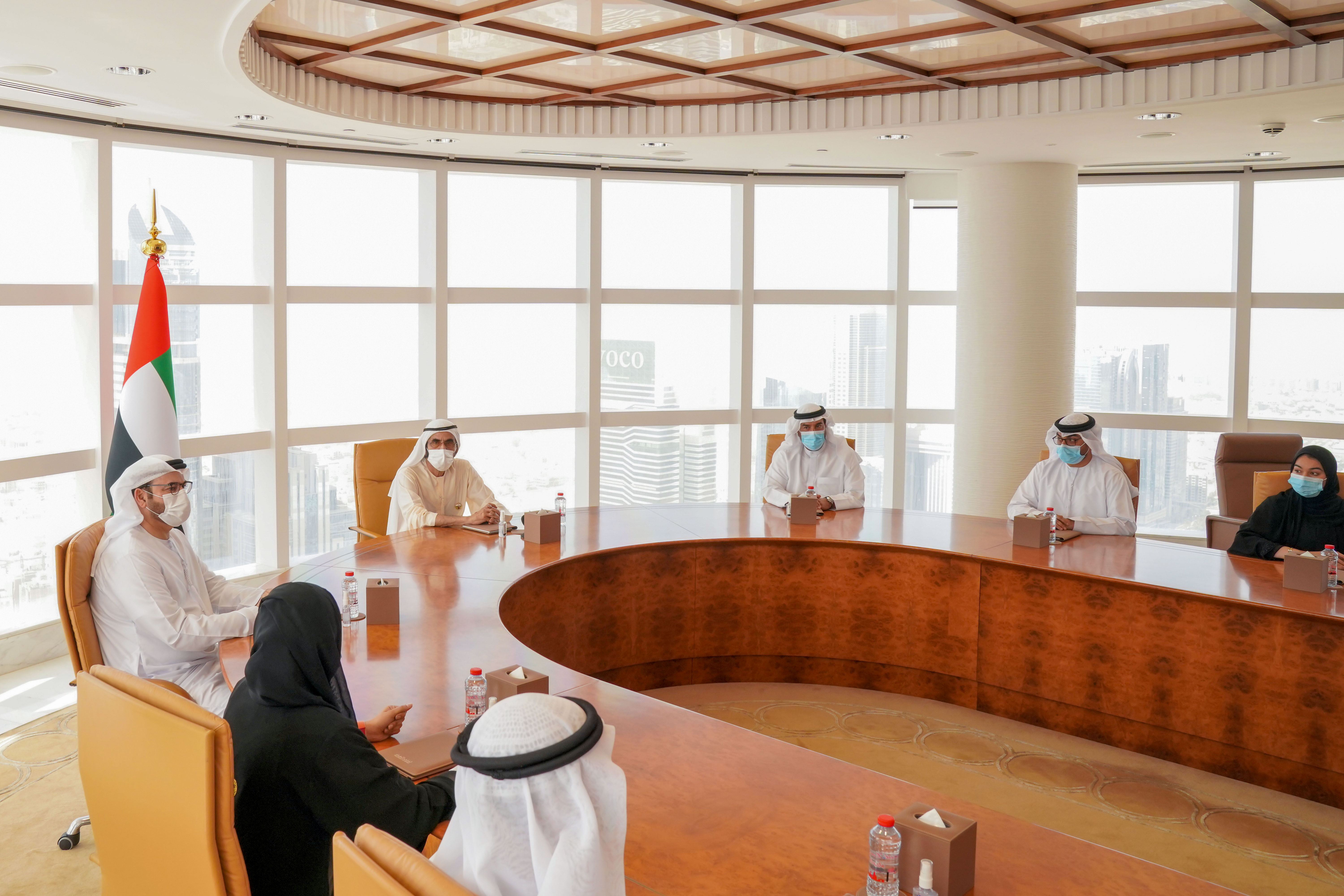 Mohammed bin Rashid receives Marshal Intech team