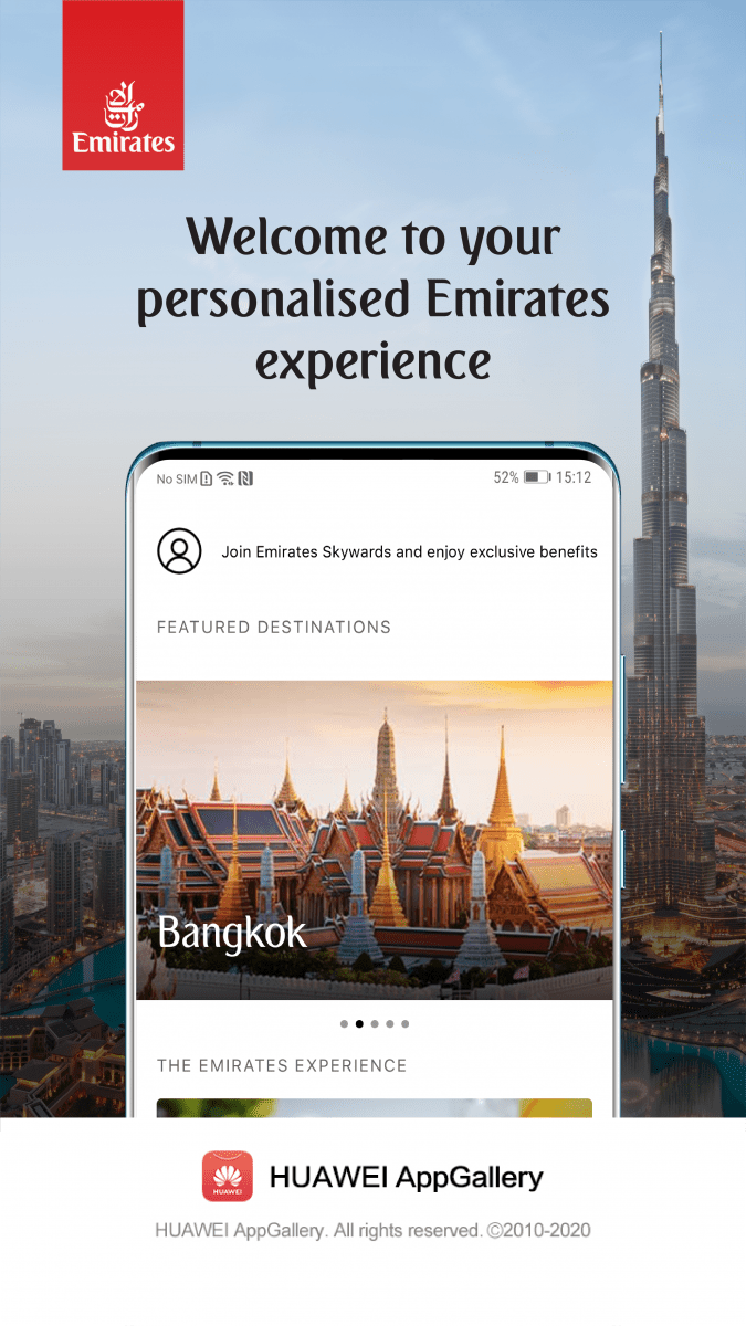 Emirates Collaborates with Huawei to Bring Enhanced Mobile App ...