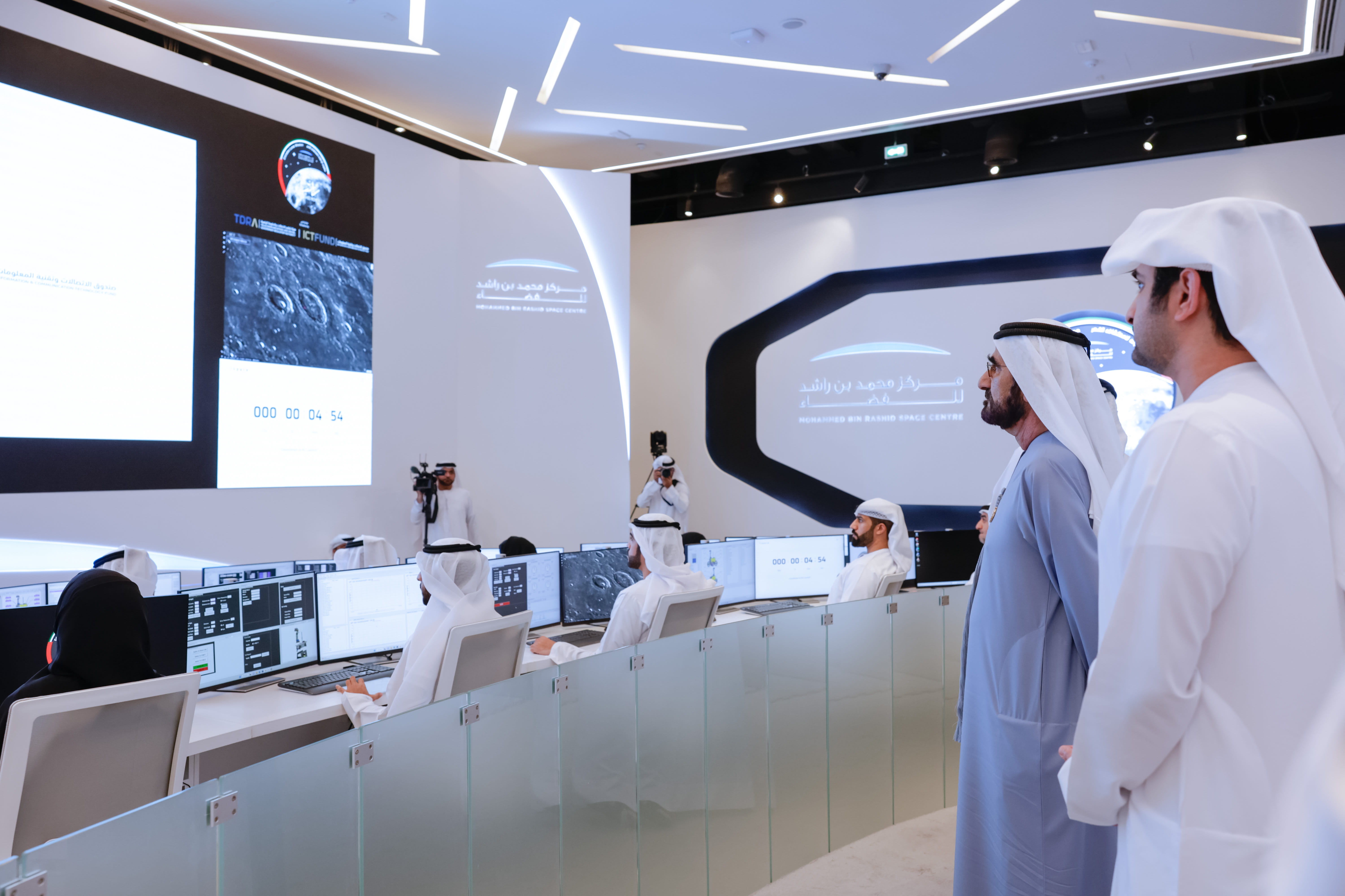 Mohammed bin Rashid witnesses the launch of Rashid Rover