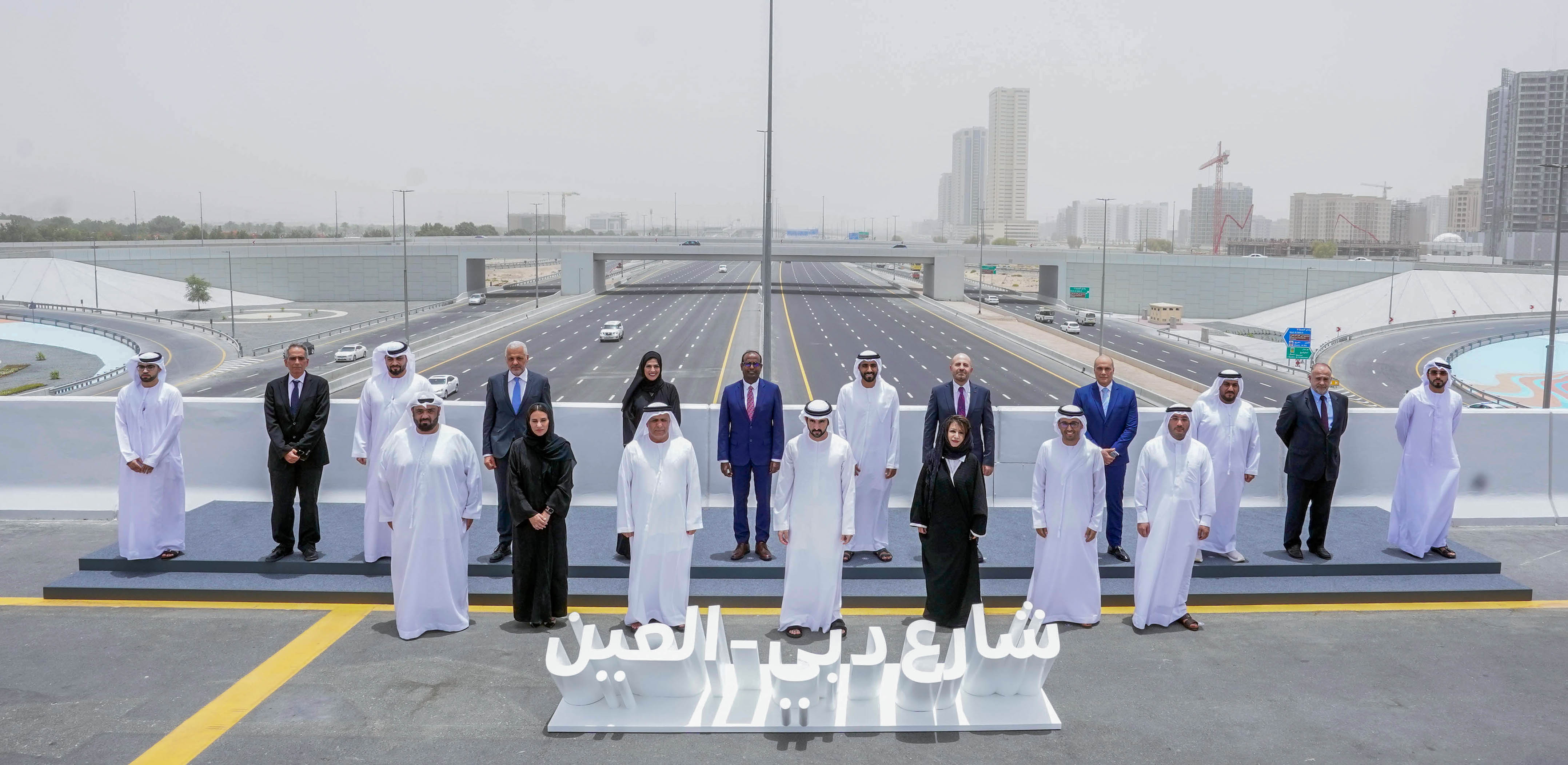 Hamdan bin Mohammed opens Dubai-Al Ain Road Improvement Project