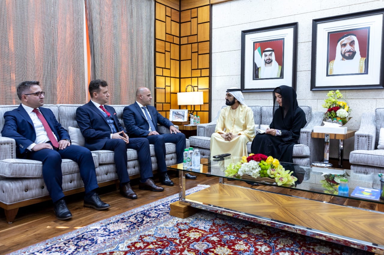 Mohammed bin Rashid receives Prime Minister of North Macedonia