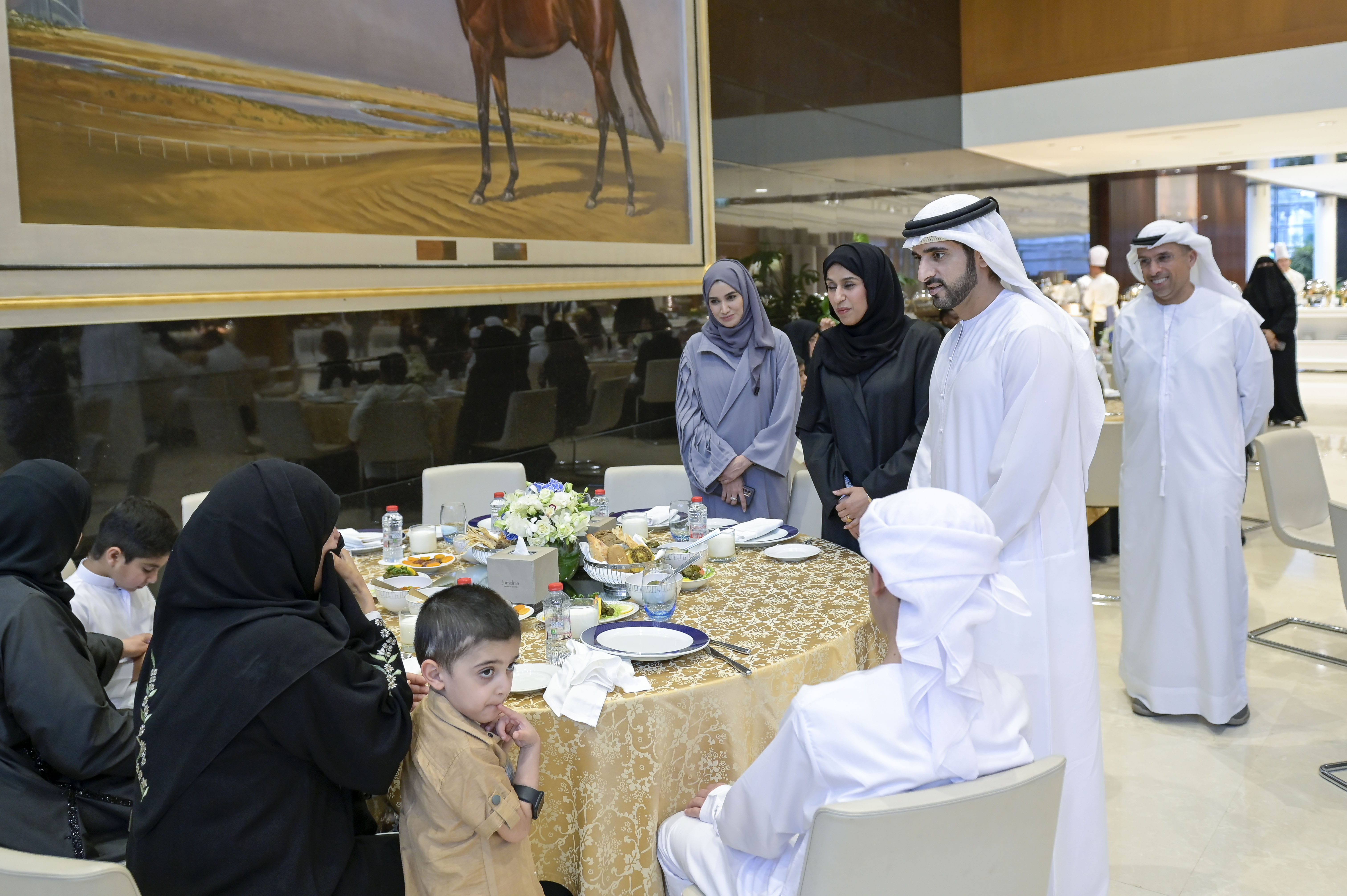 Hamdan bin Mohammed attends Iftar banquet with autistic children and ...