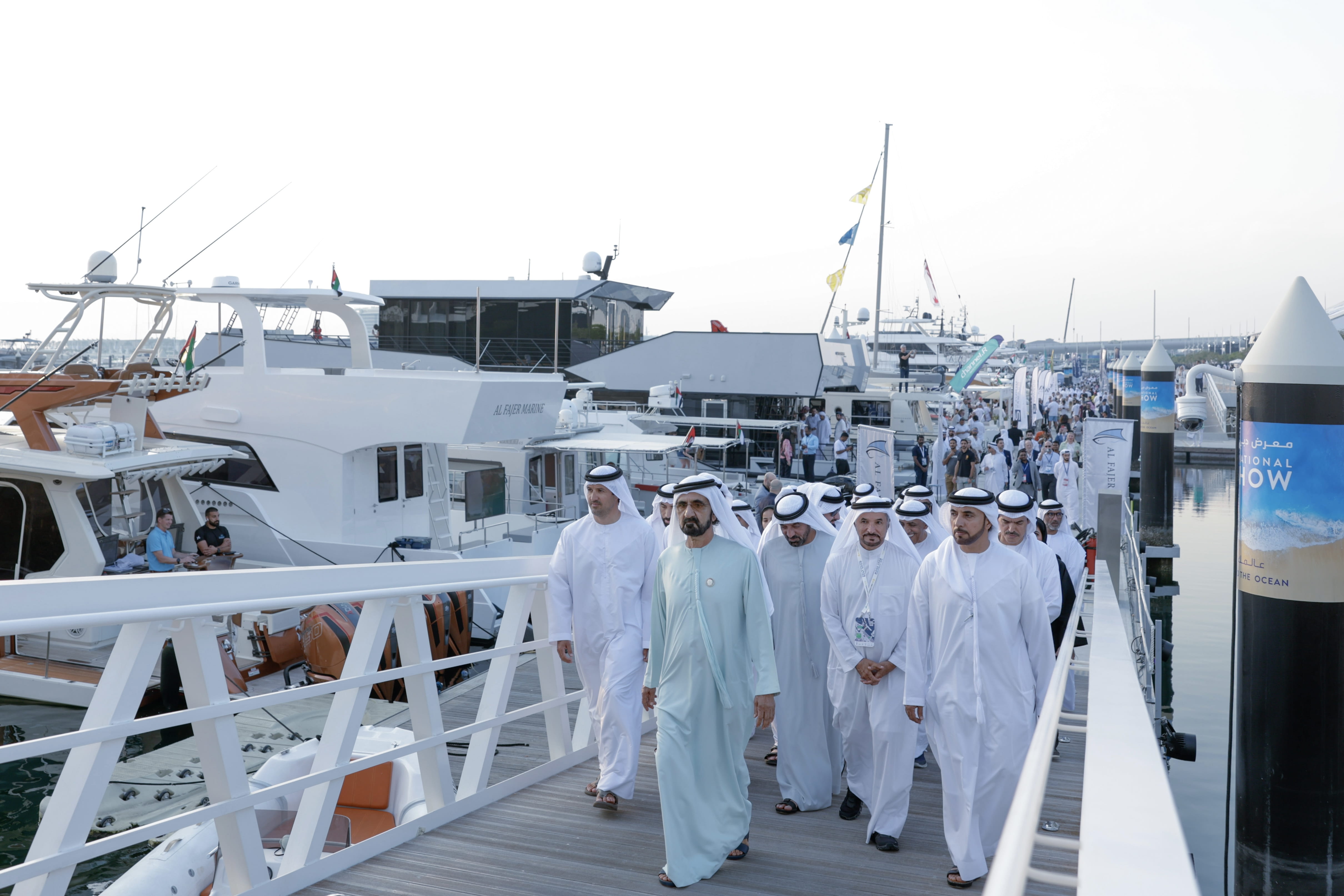Mohammed bin Rashid visits Dubai International Boat Show 2023