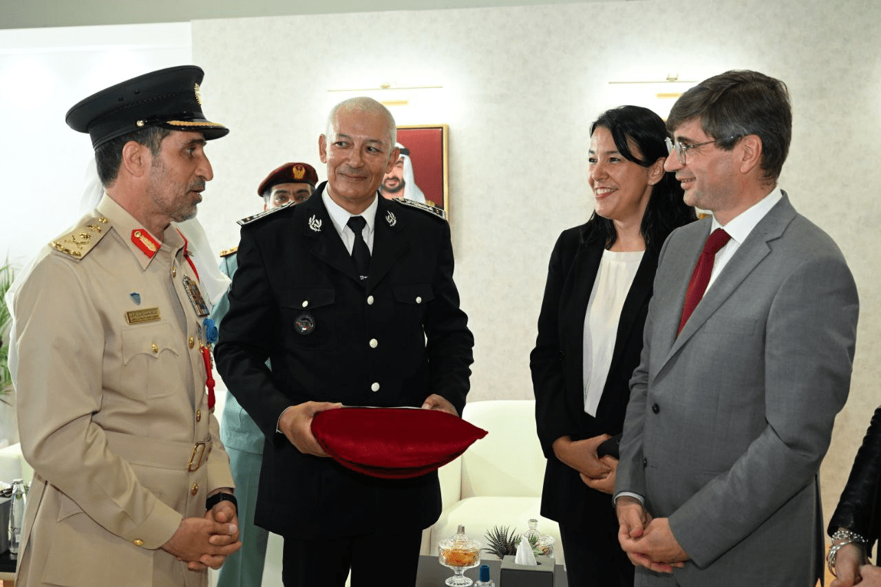 French President honours Dubai Police Commander-in-Chief