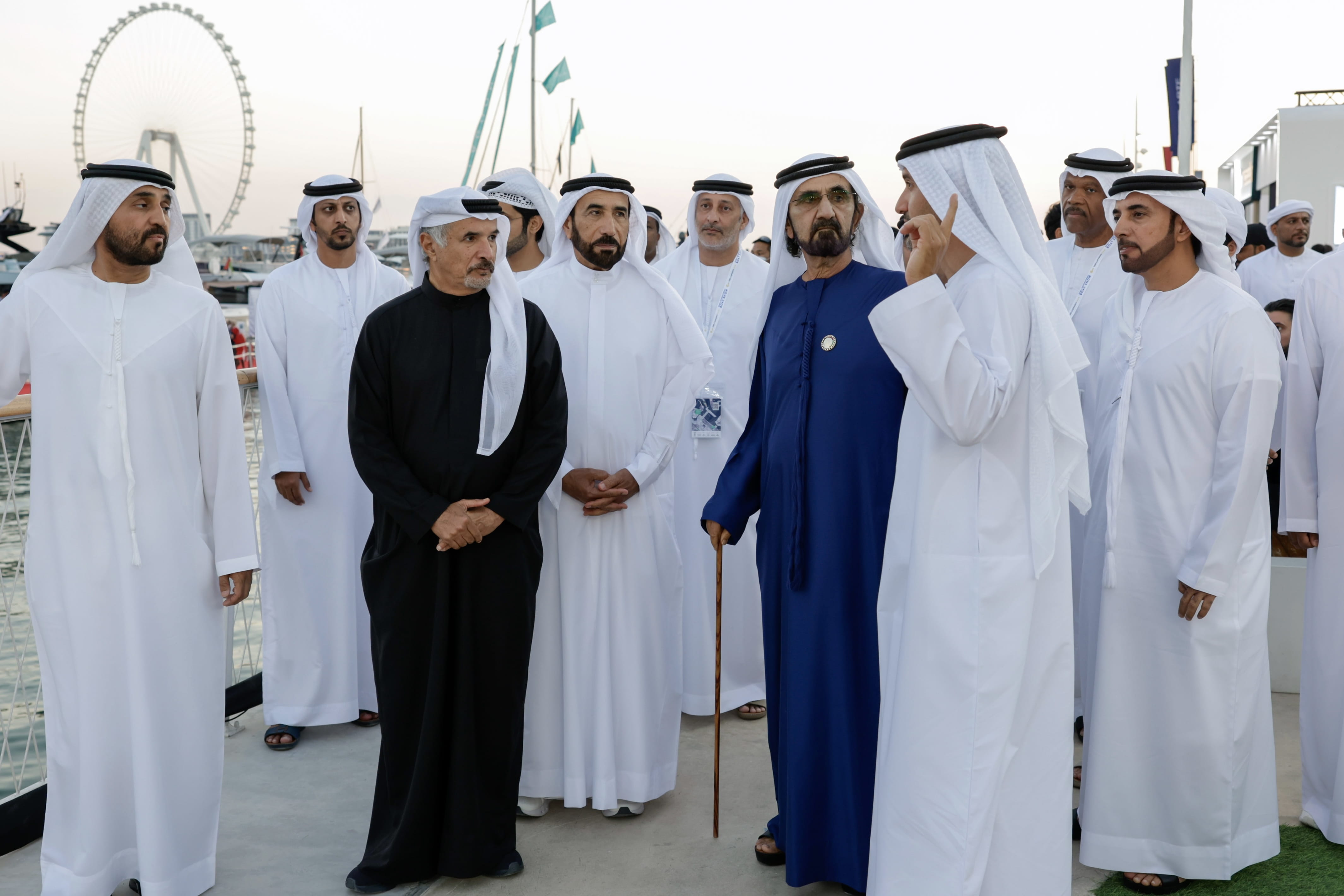 Mohammed bin Rashid visits the 30th edition of Dubai International Boat ...