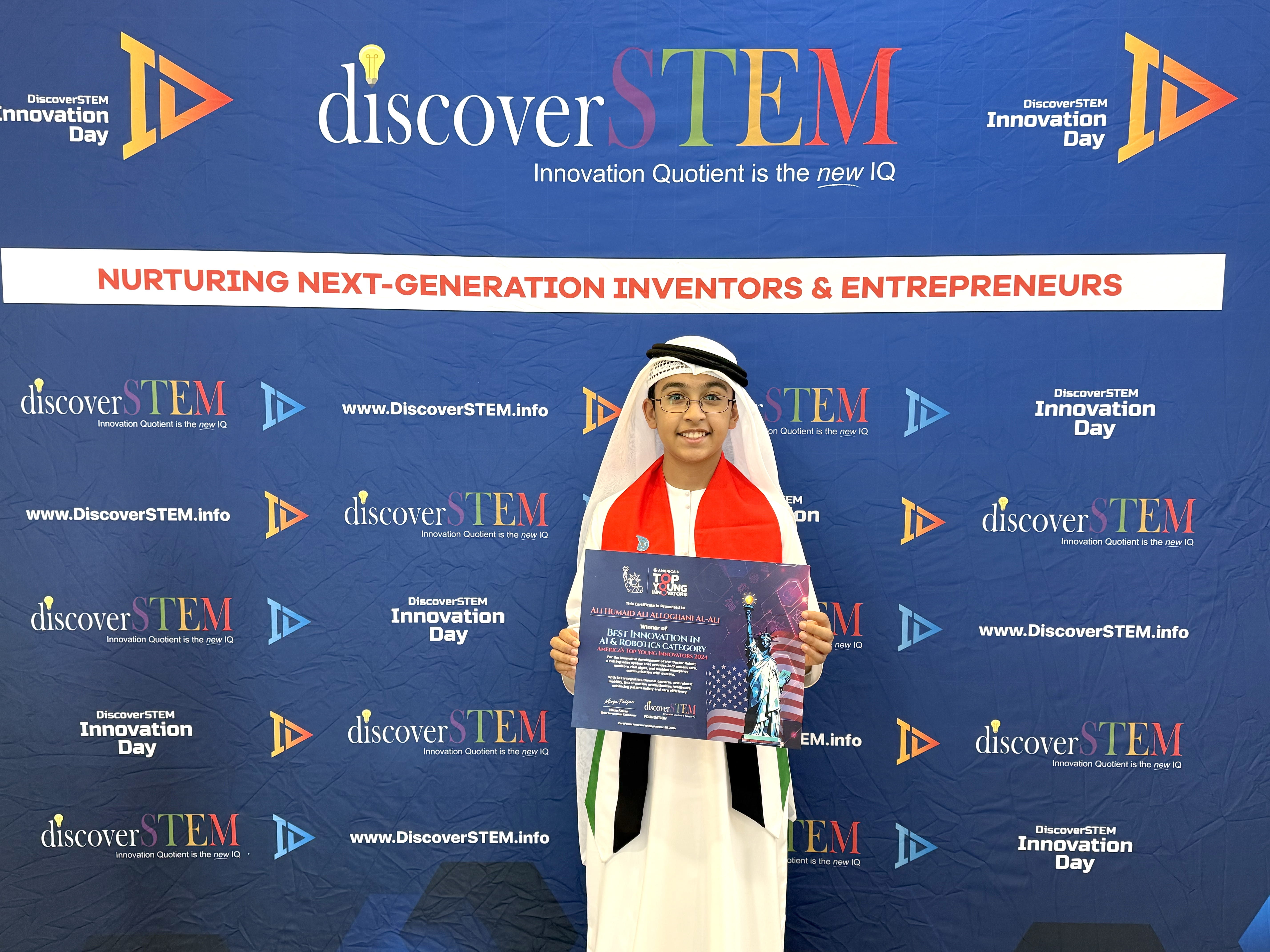 Emirati innovator dazzles at Best Young Inventors Competition in the US