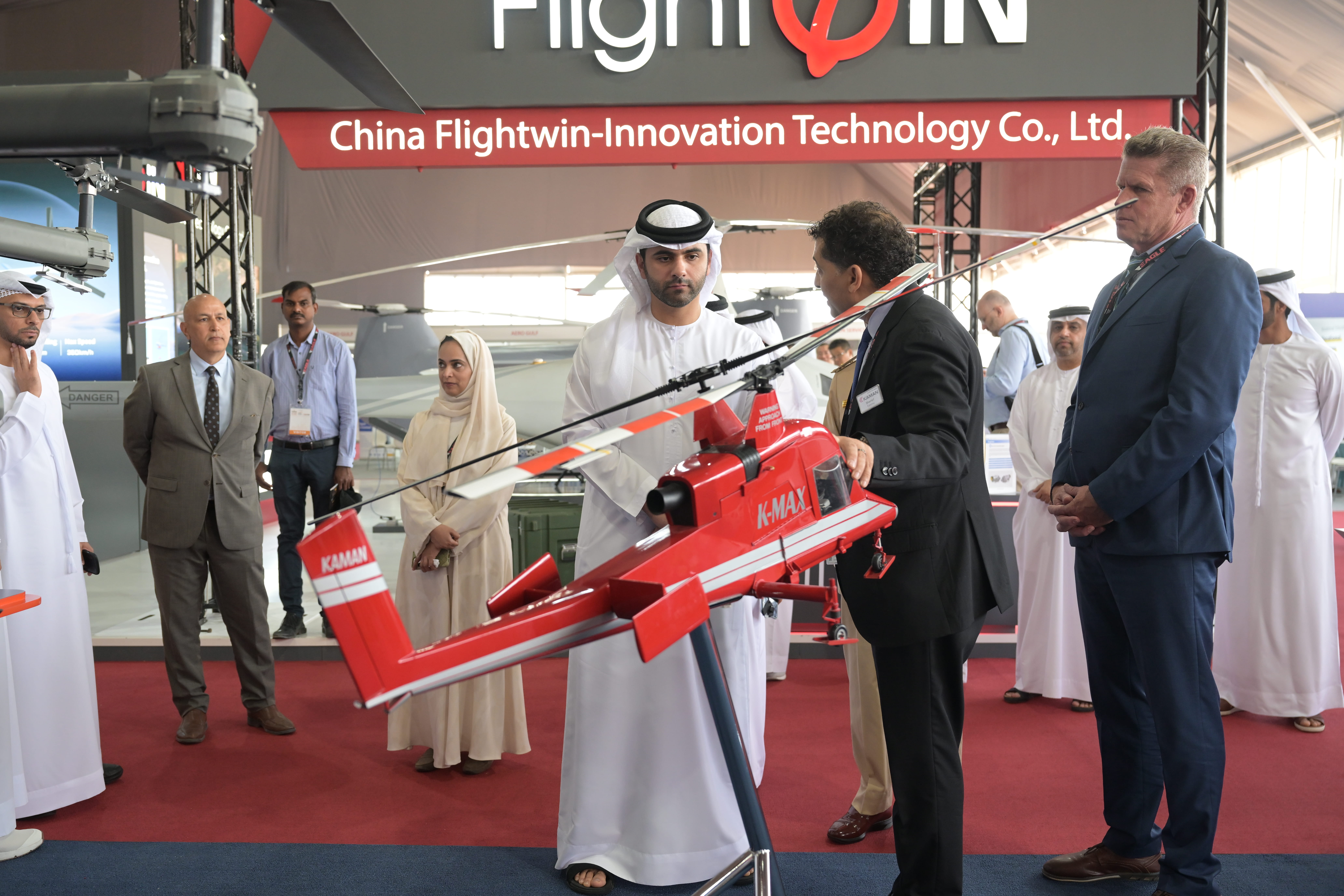 Mansoor bin Mohammed visits 11th edition of Dubai Helishow