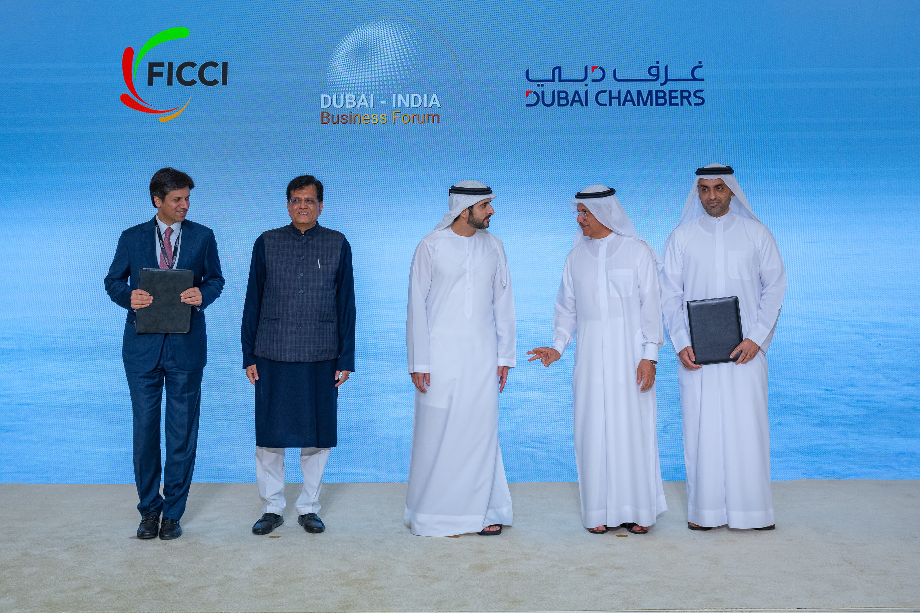 Hamdan bin Mohammed and India’s Minister of Commerce and Industry ...