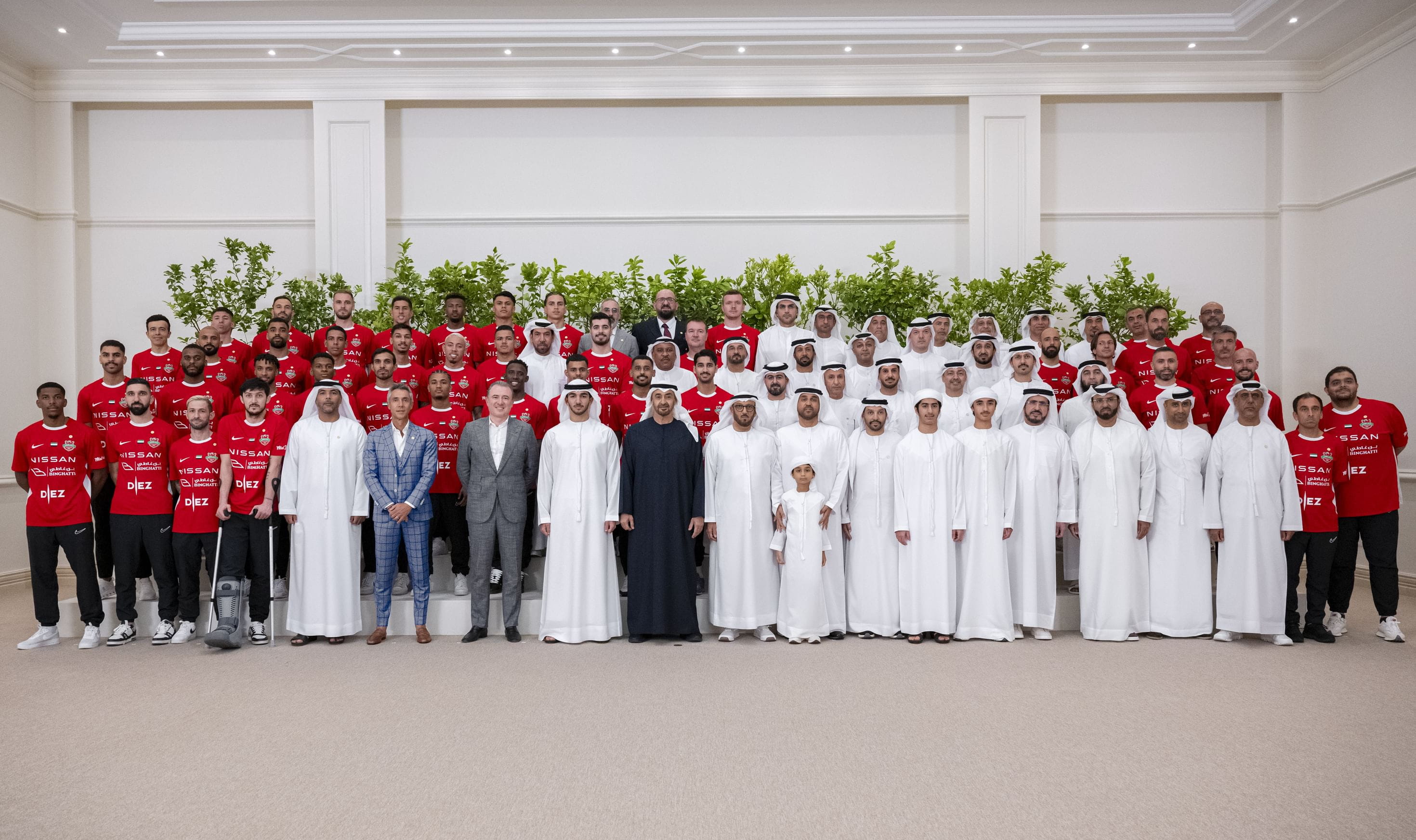 UAE President receives Shabab Al Ahli team following title-winning season