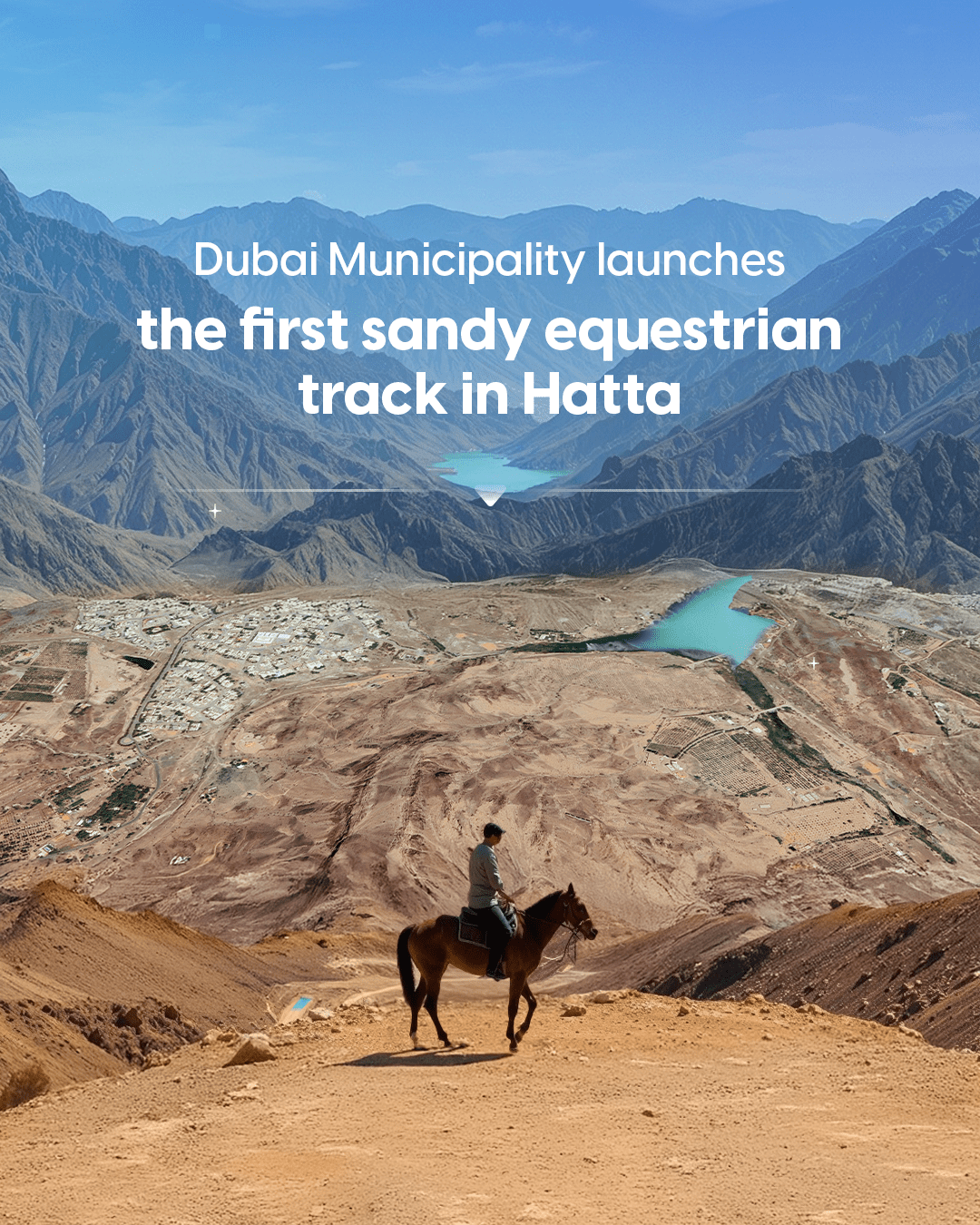 Dubai Municipality launches first sand equestrian track in Hatta